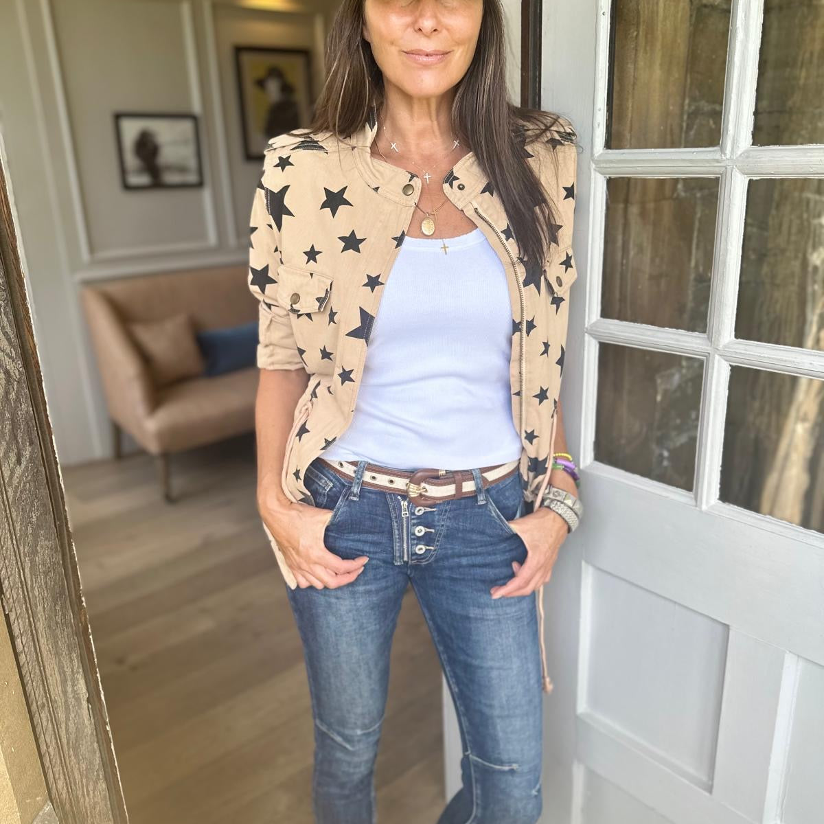 Niko Star Jacket - Sand – Law & Co.