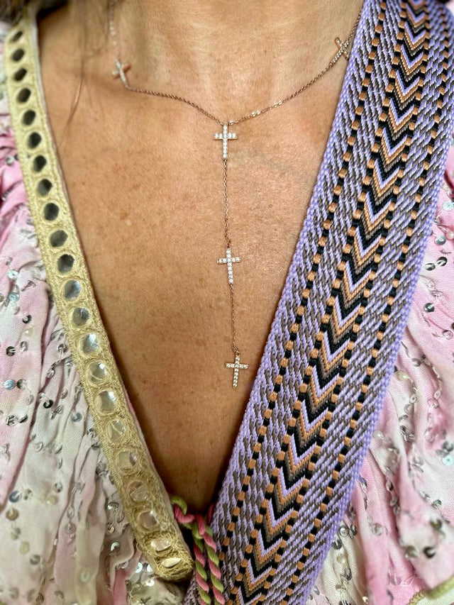 Lariat Cross Necklace – Law & Co.